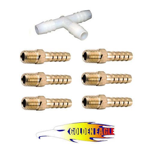 Golden Eagle Brass Barb Adapter Kit