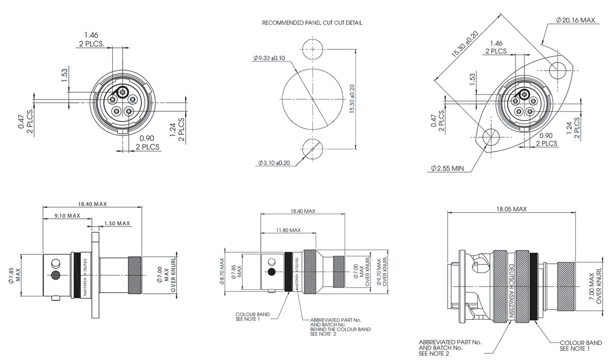 Deutsch Autosport ASX Pin Connectors