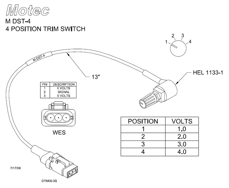 MoTeC Trim Switches